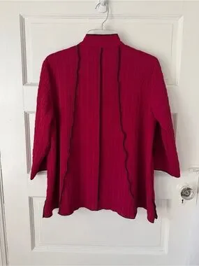 Ali Miles | Tops | Ali Miles Crinkled Button Front Mandarin Collar Top ...